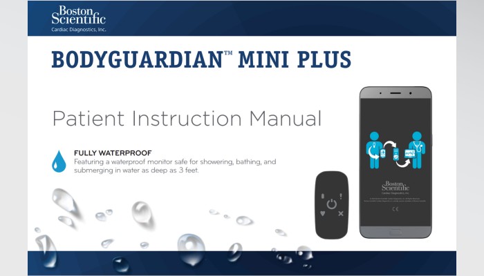 BodyGuardian MINI PLUS Remote Cardiac Monitors - For Patients